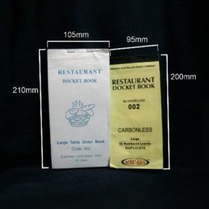 Restaurant Docket Books - PakPlast